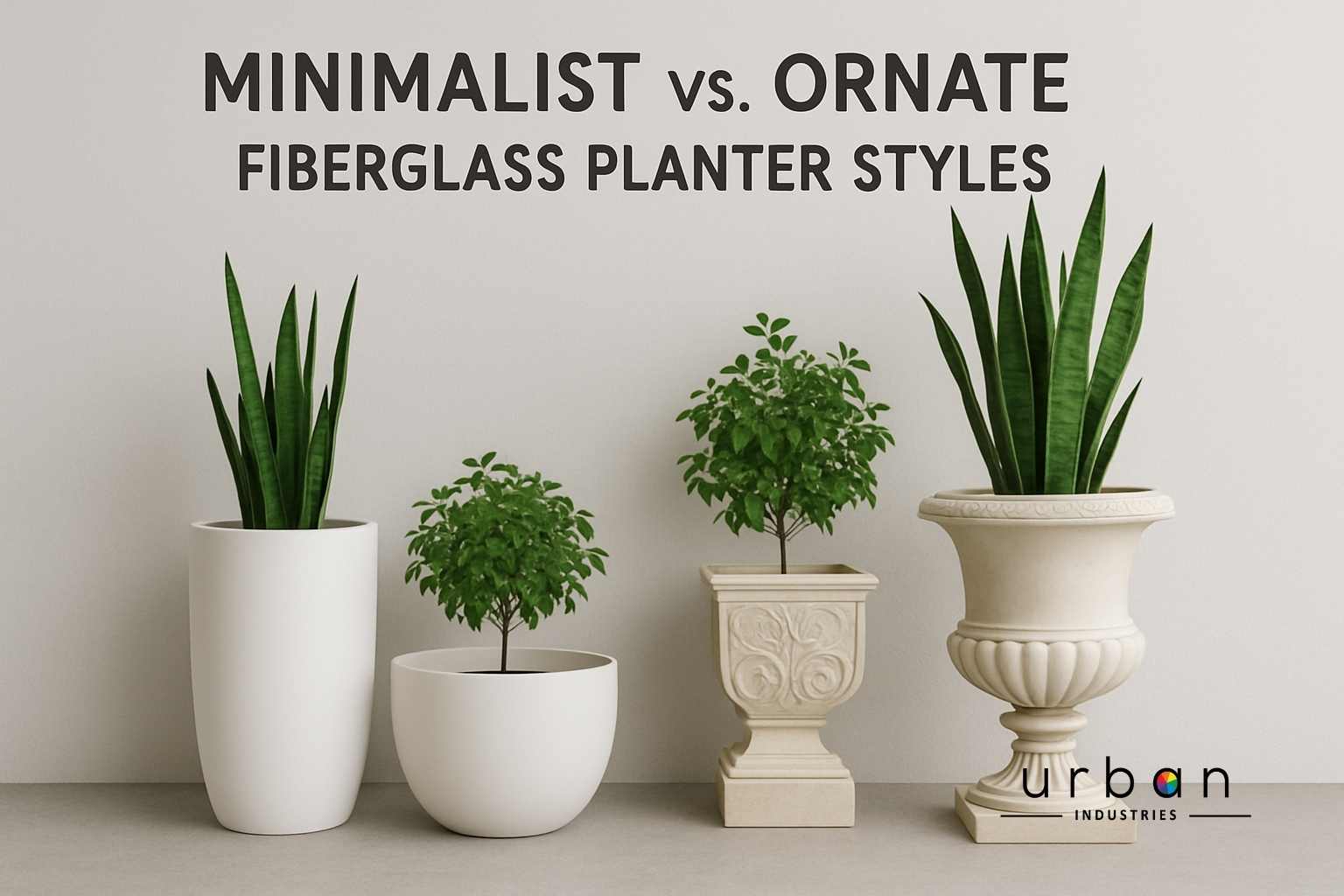 Minimalist vs. Ornate: Fiberglass Planter Styles for Every Decor Theme ...